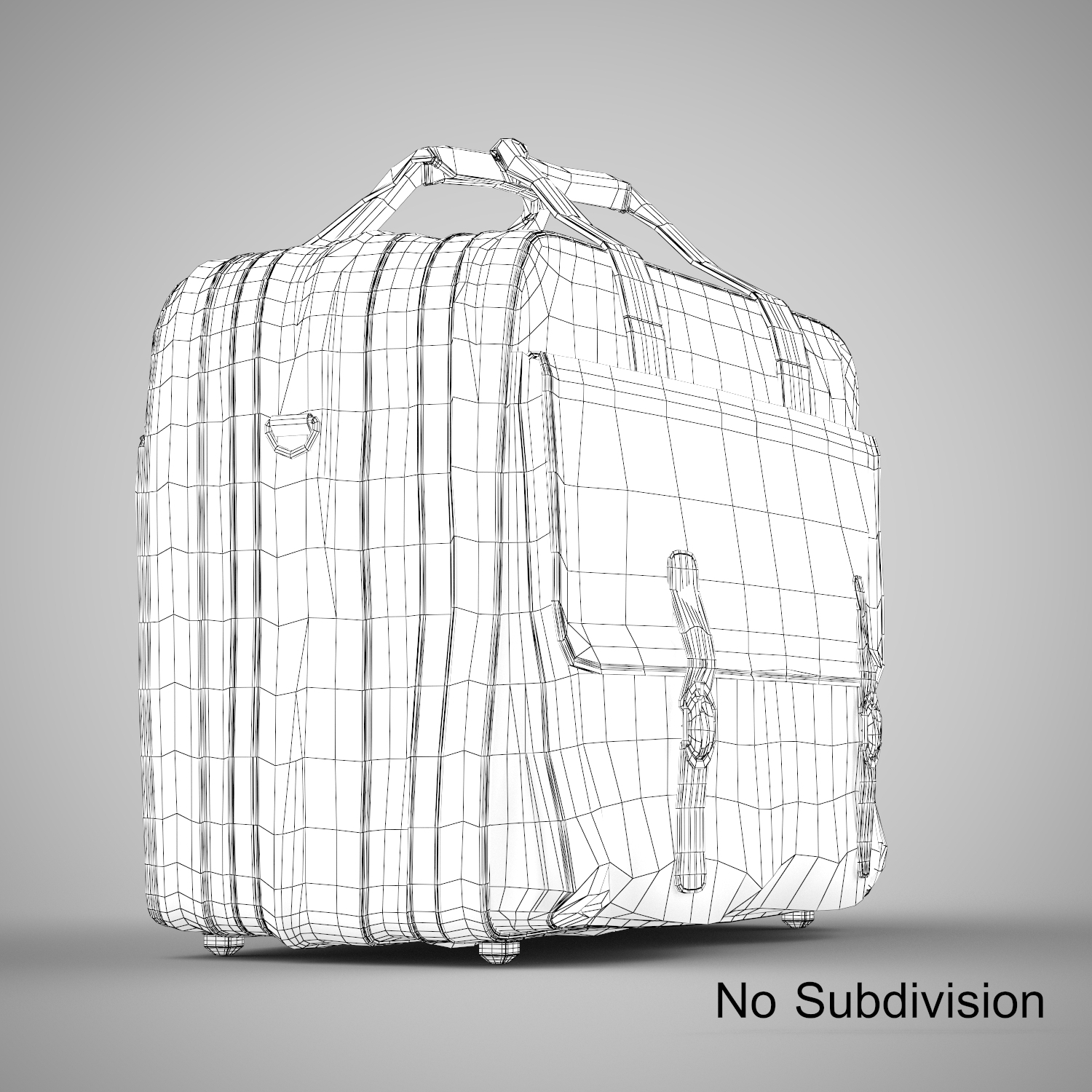 max leather suitcase