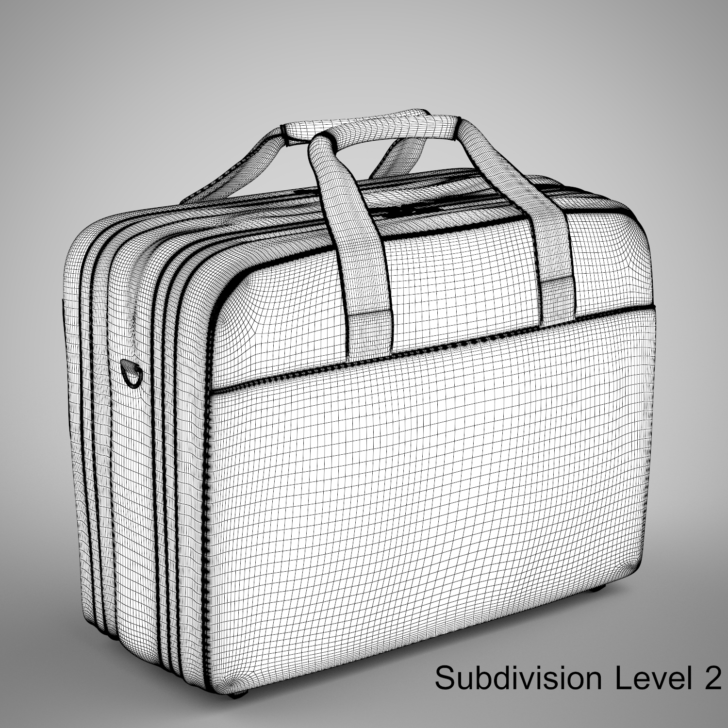 max leather suitcase