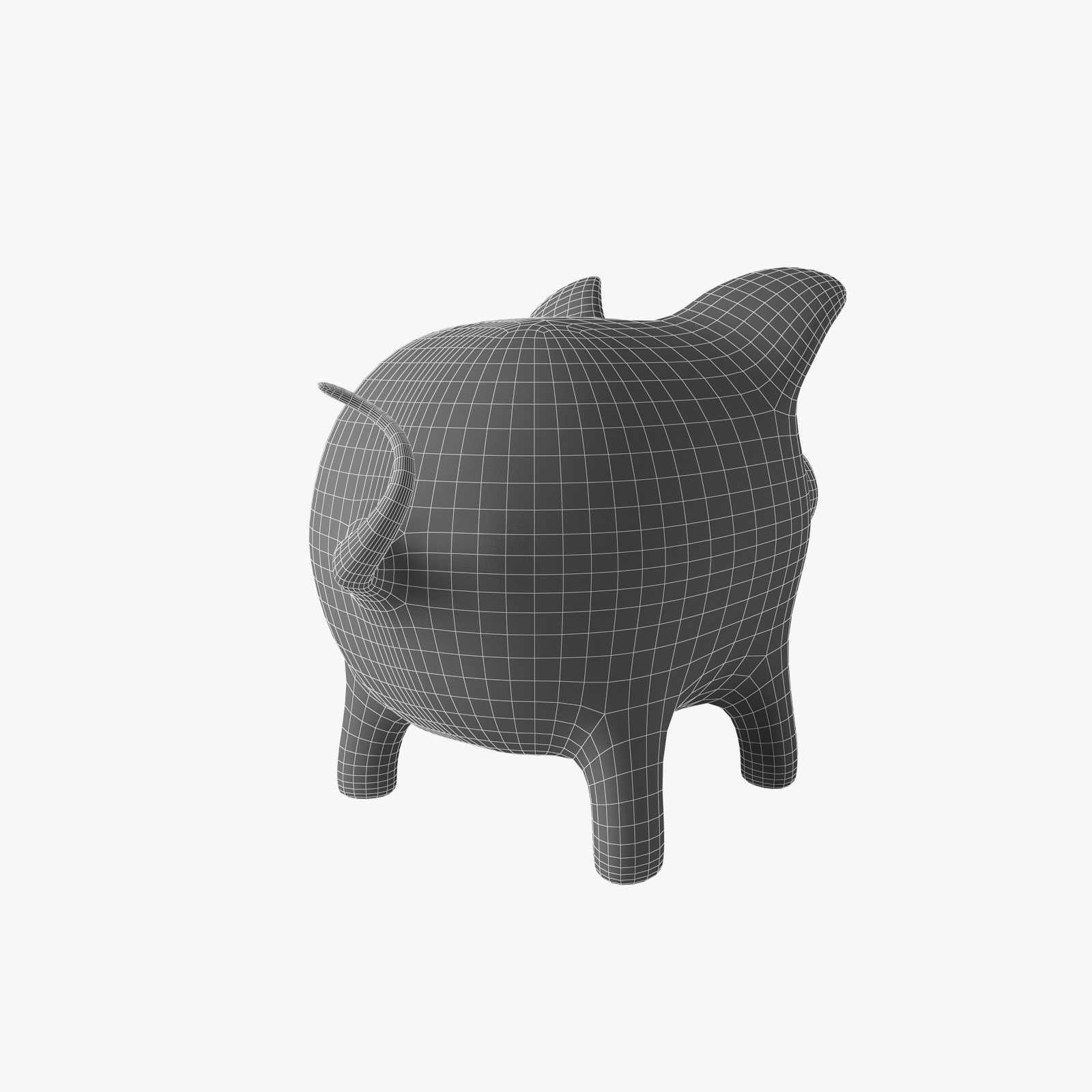 3d cartoon pig