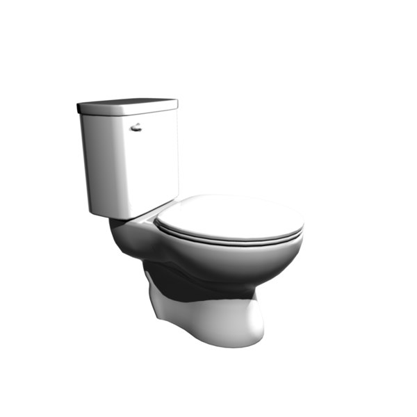 toilet architectural 3d dxf