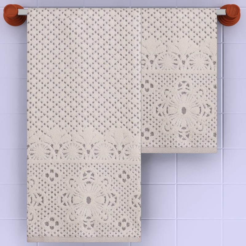 bath towels 3d model