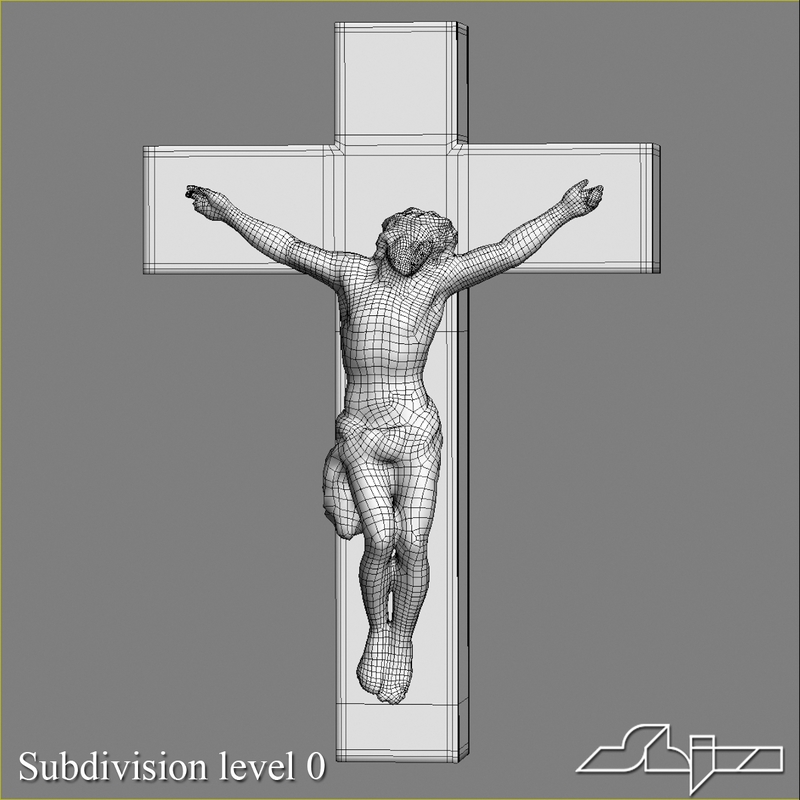 3d cross jesus