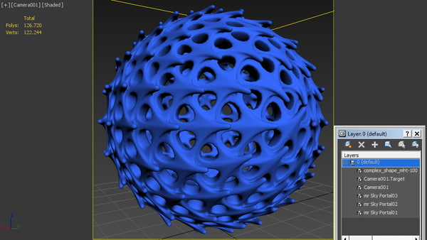 complex shape 3d model