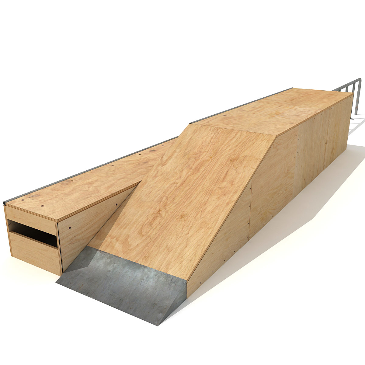 skate ramp fun box 3d model