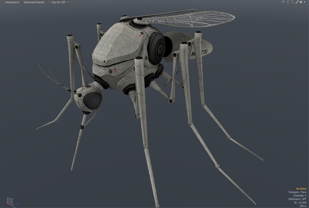 3d robotic mosquito model