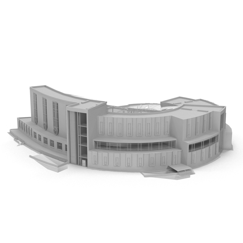center development 3d model