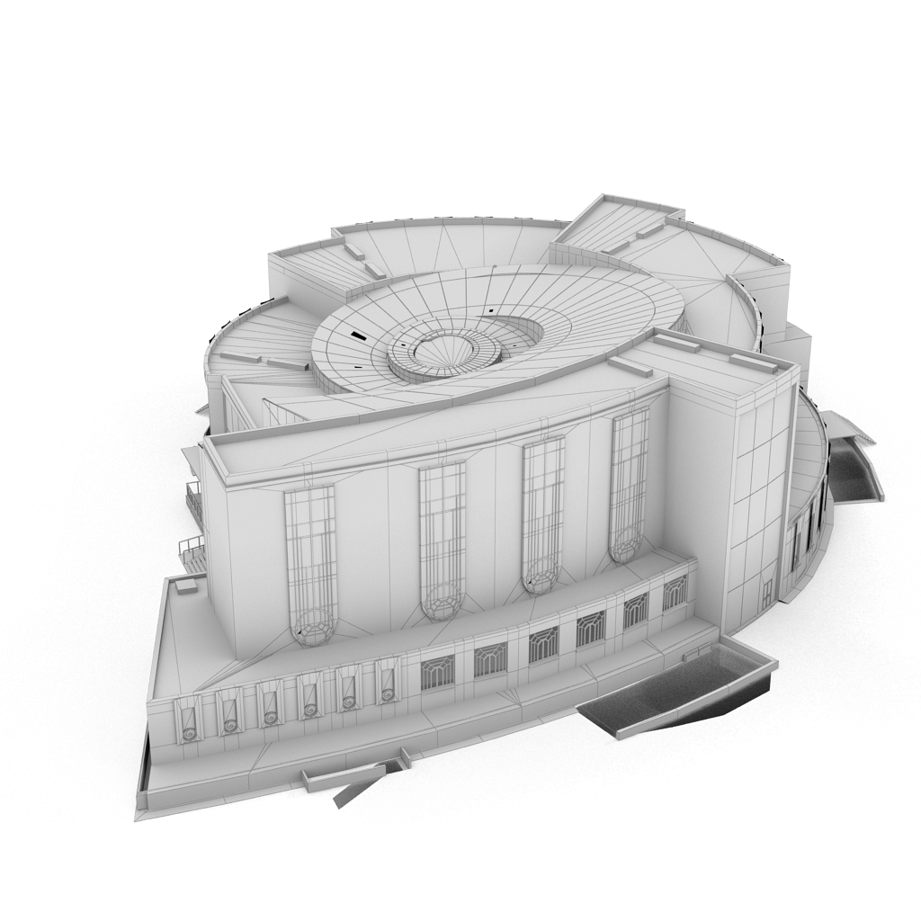 center development 3d model