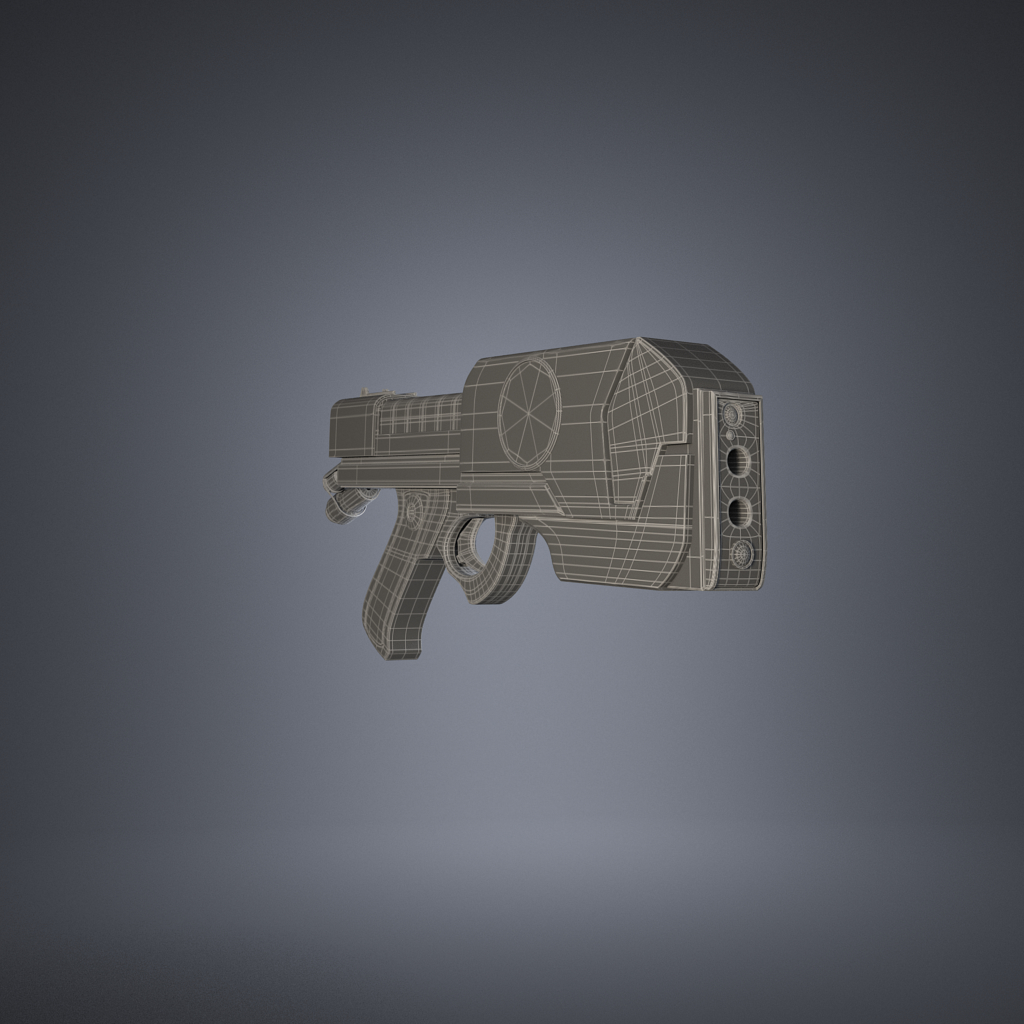 laser gun 3d model