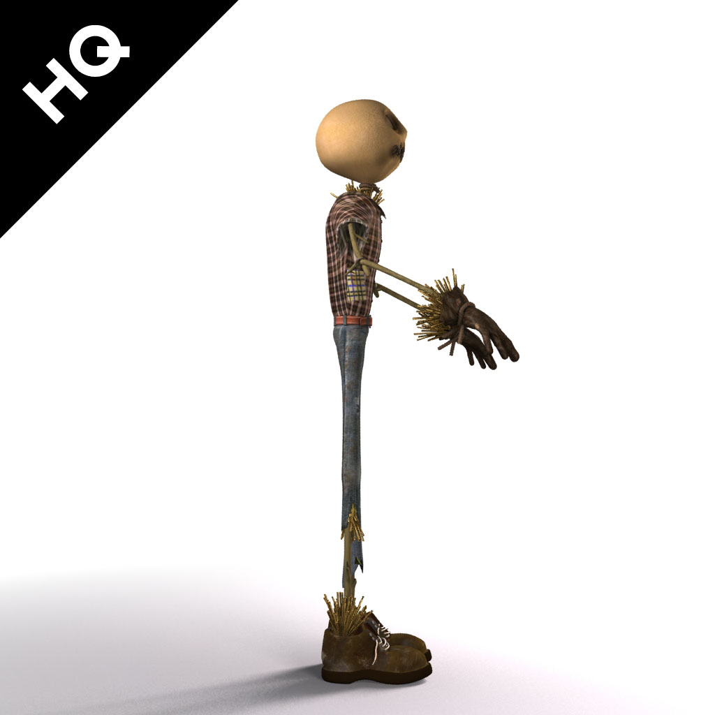 scarecrow crow scare 3d max