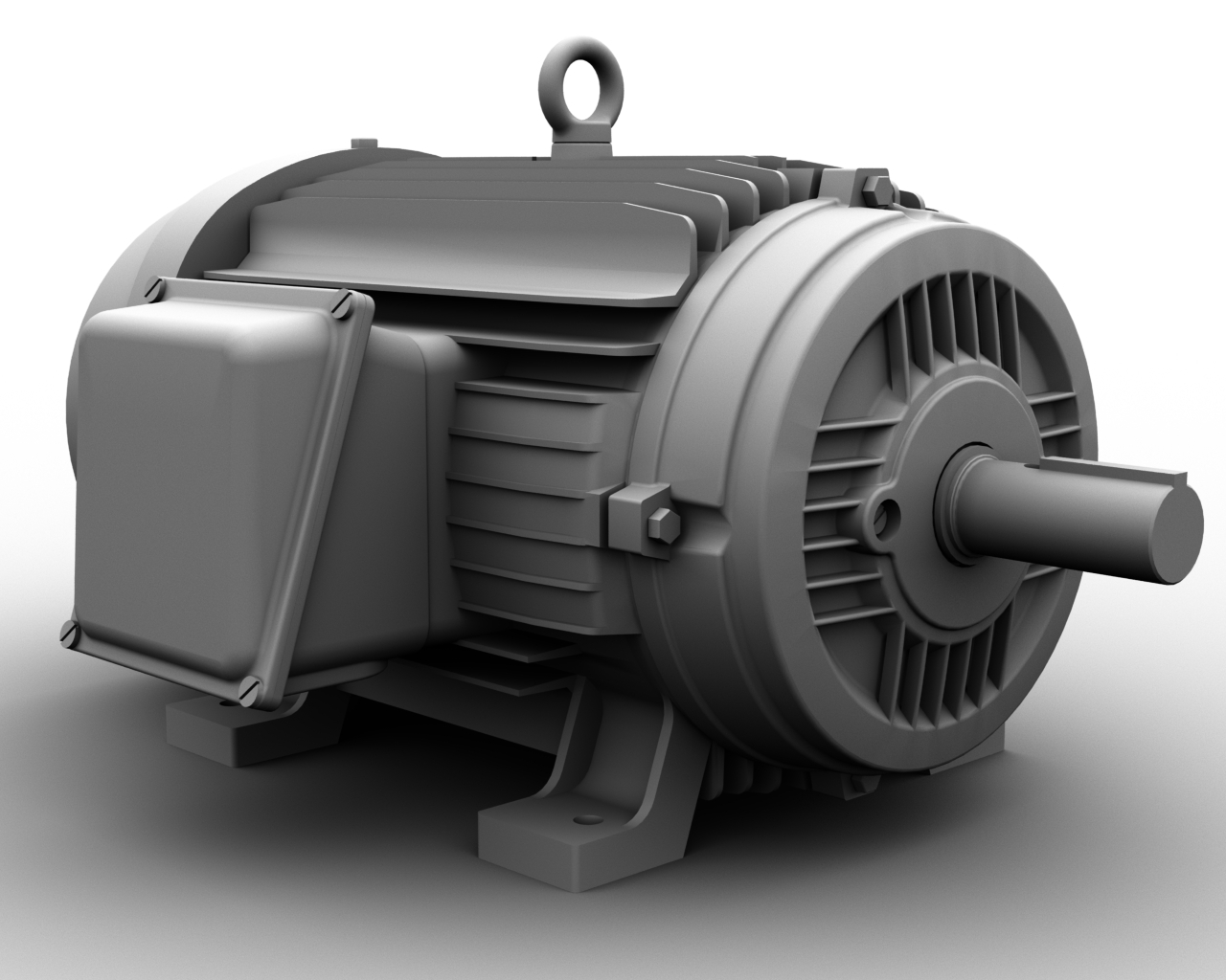 electric motor 3d dxf