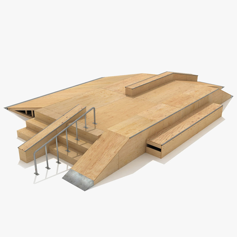 3d skate ramp fun box