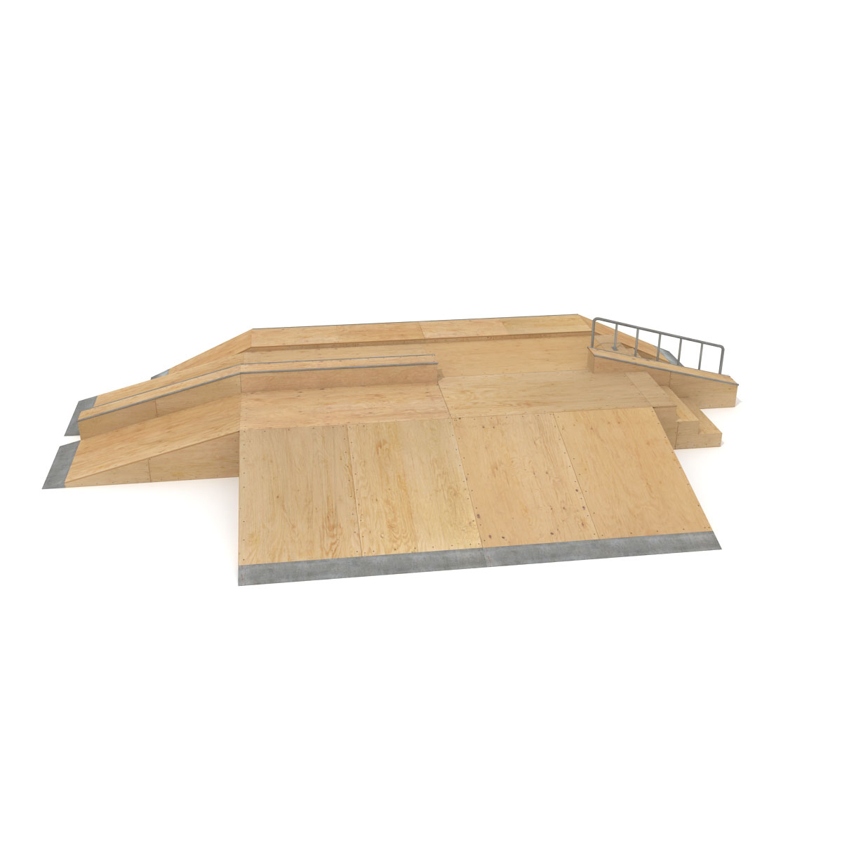 3d skate ramp fun box