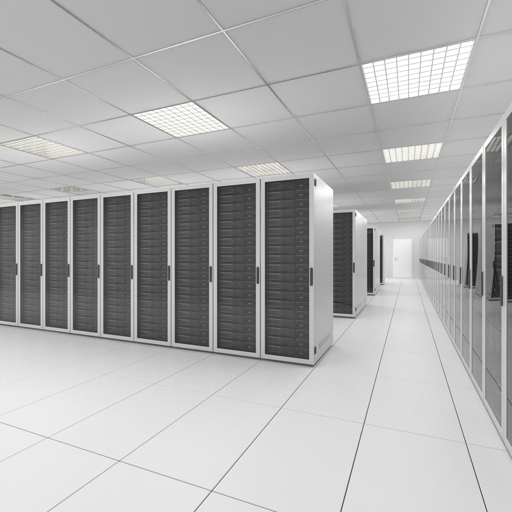 3d server room model