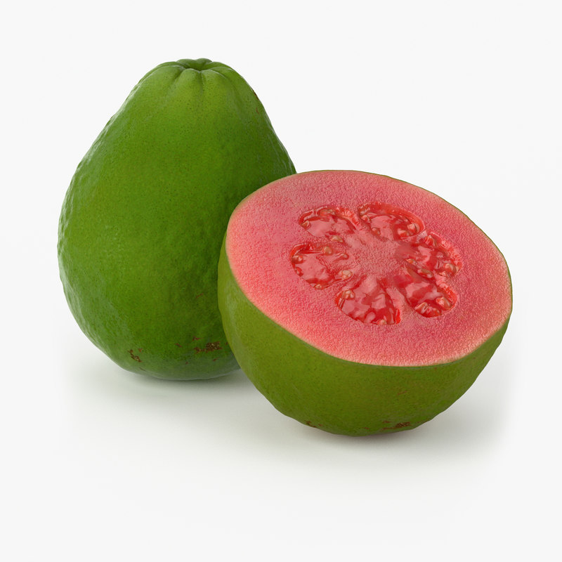 realistic guava fruit real 3d max