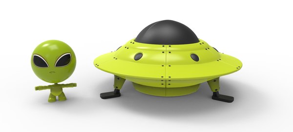ufo spaceship figure 3d model