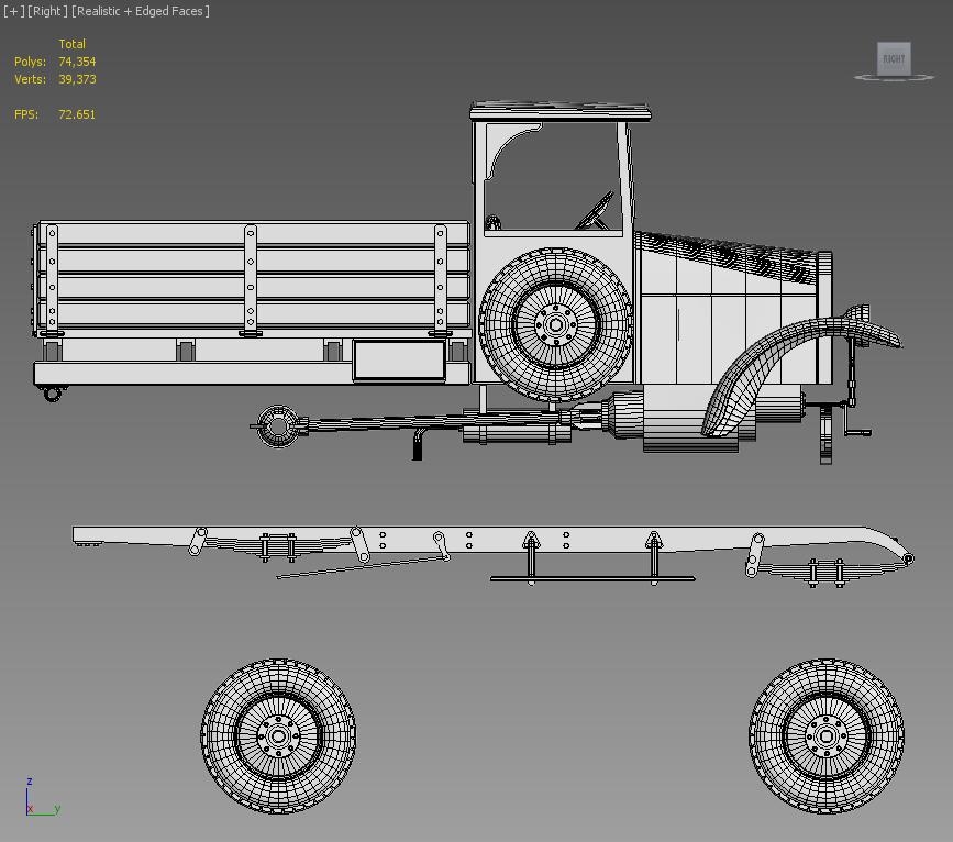 soviet pick-up truck 3ds
