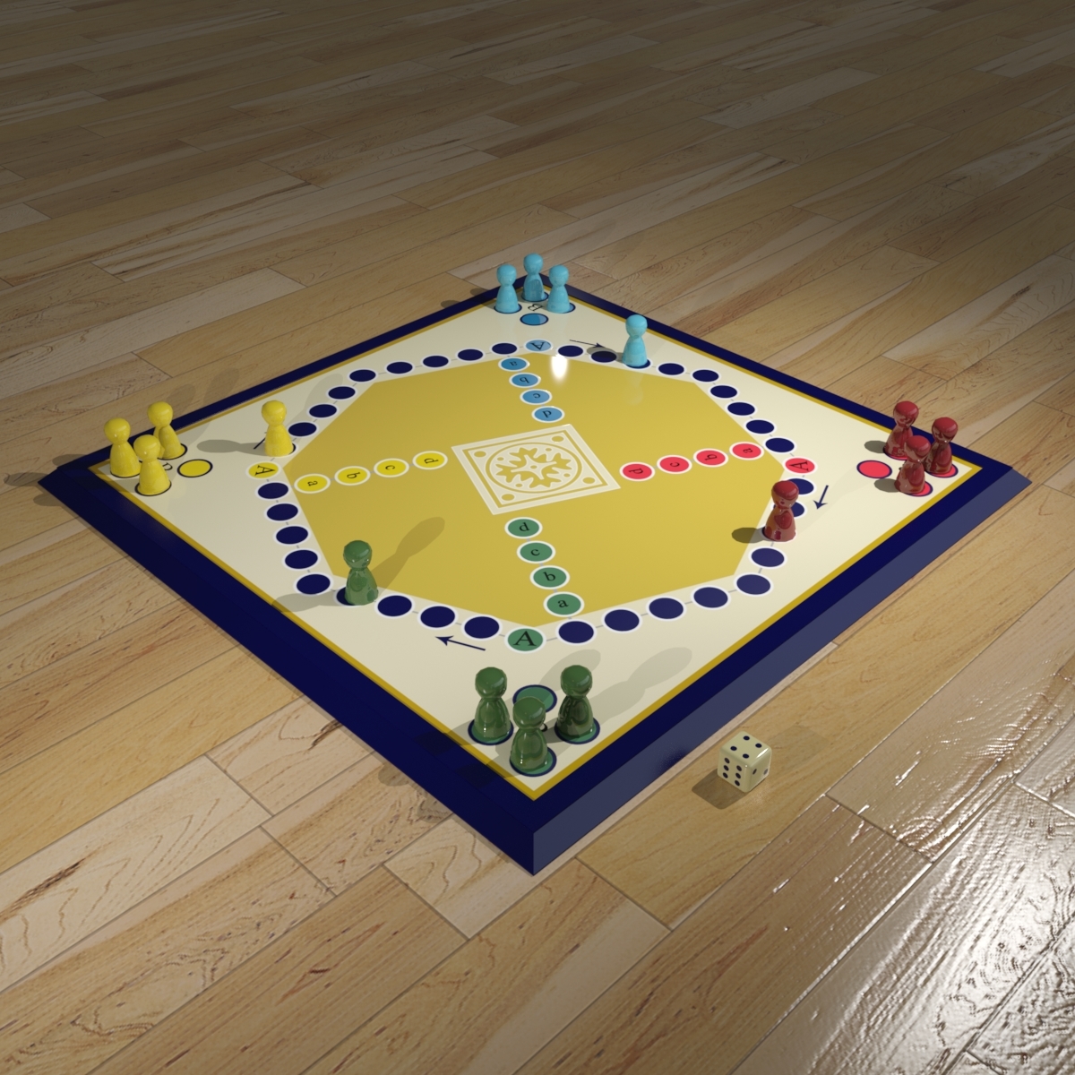 3d ludo board