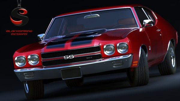 3d model chevrolet chevelle ss ls6
