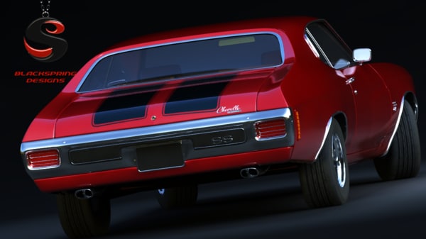 3d model chevrolet chevelle ss ls6
