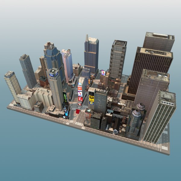 3d new york city square