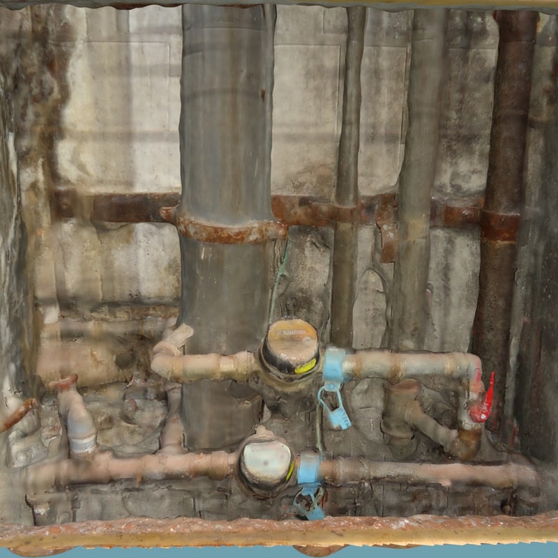 3d obj pipe shaft