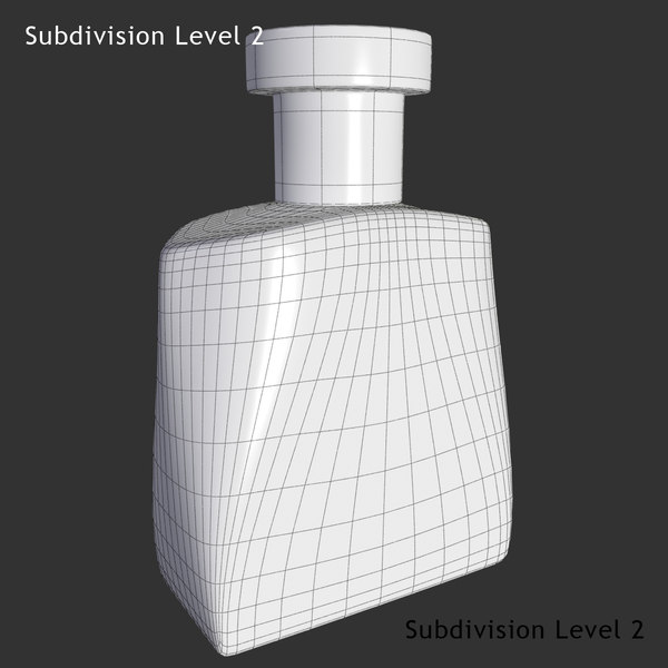 visualizing luxury perfume bottle obj