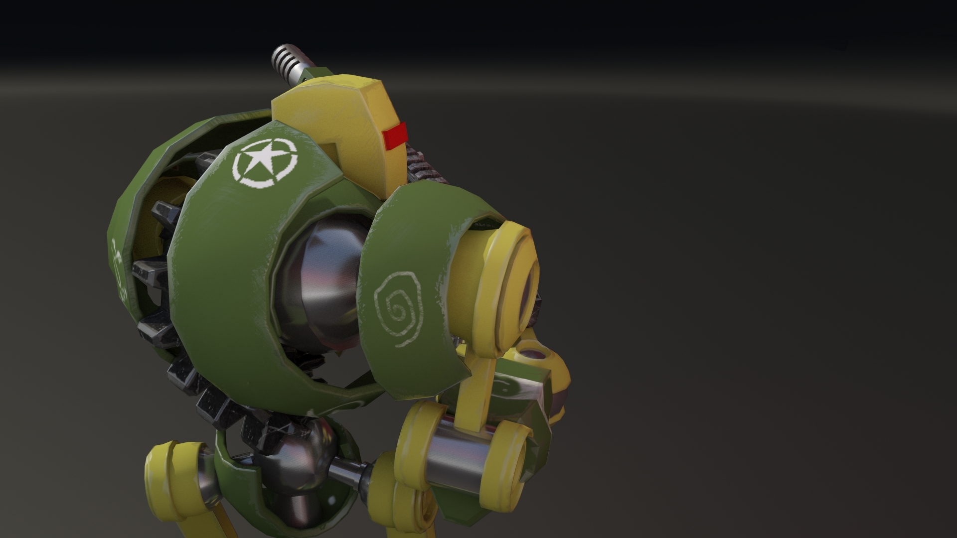 Free Robot Rigged 3d Model