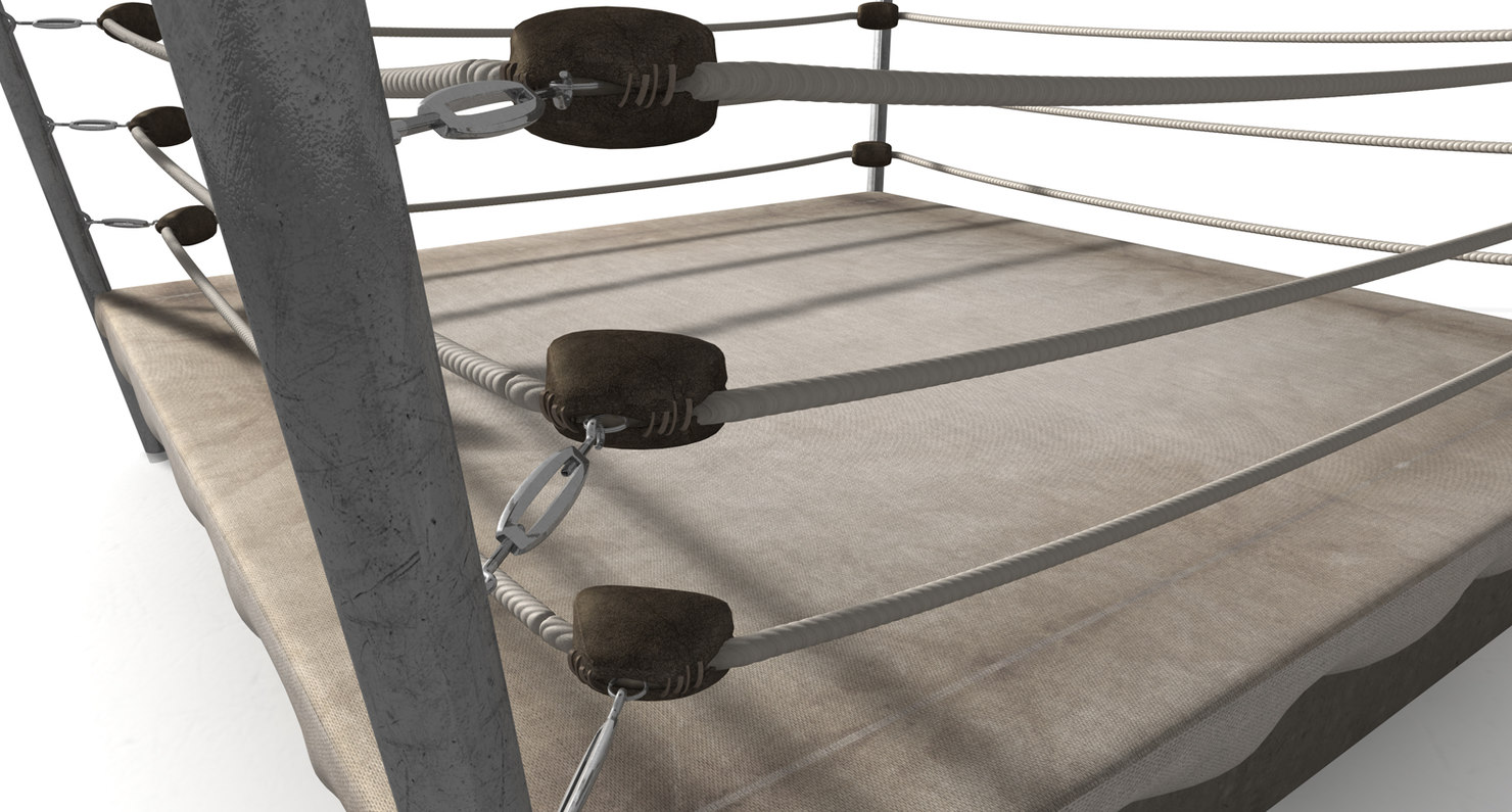 old vintage boxing ring 3d model