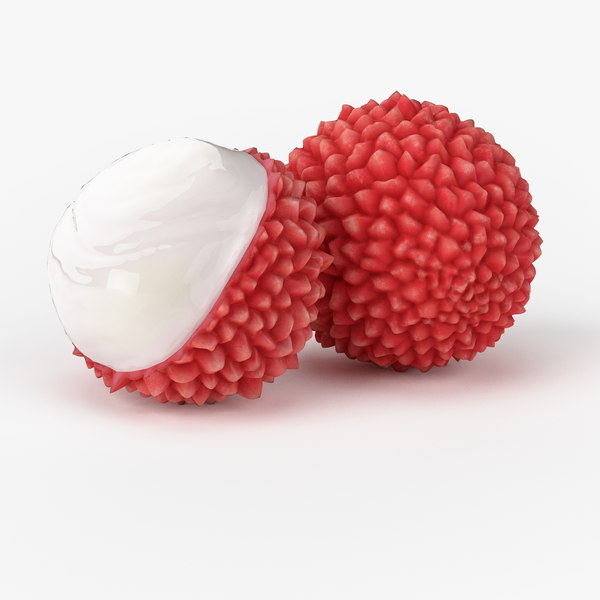 3d realistic lychee fruit real