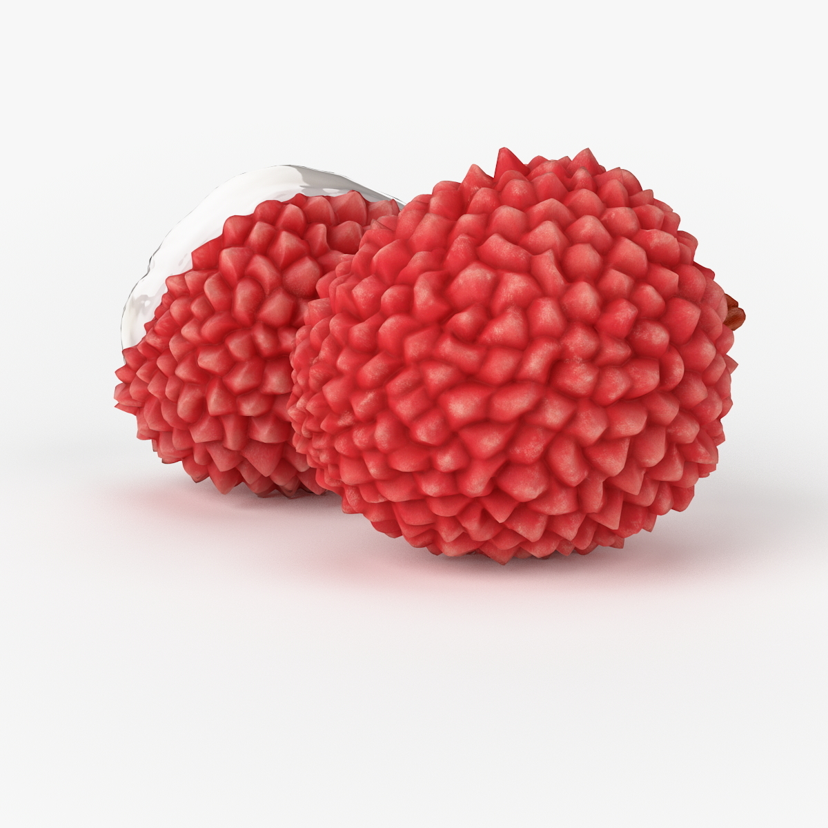 3d realistic lychee fruit real