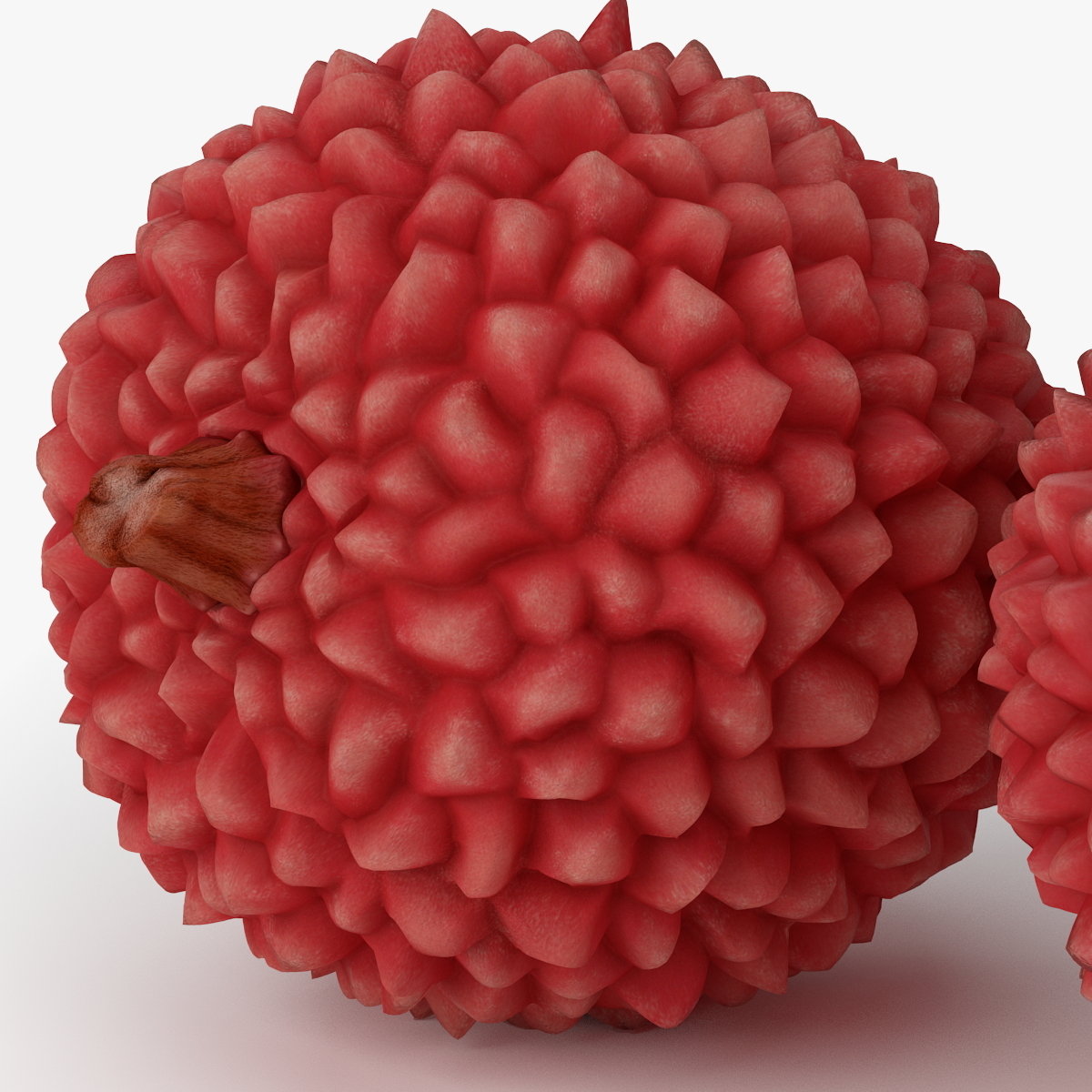 3d realistic lychee fruit real