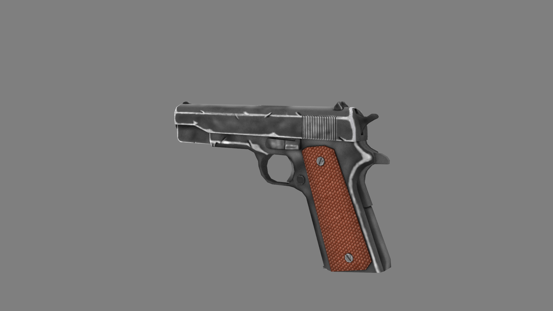 free m1911 gun 3d model