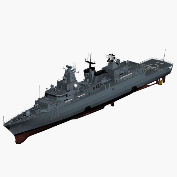 3d f125 baden wuerttemberg class frigate model