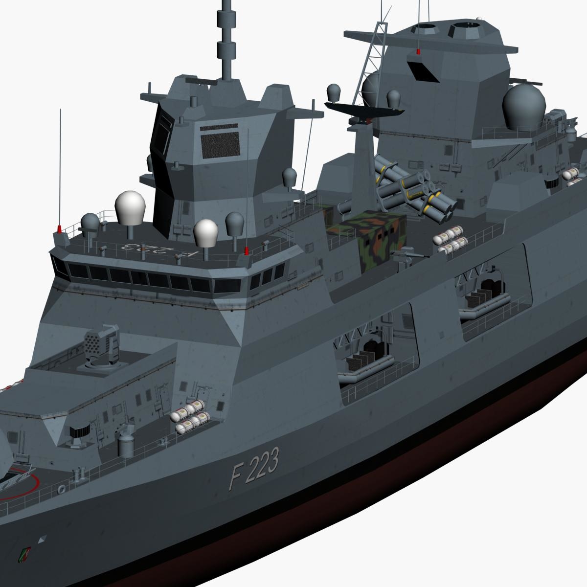 3d f125 baden wuerttemberg class frigate model