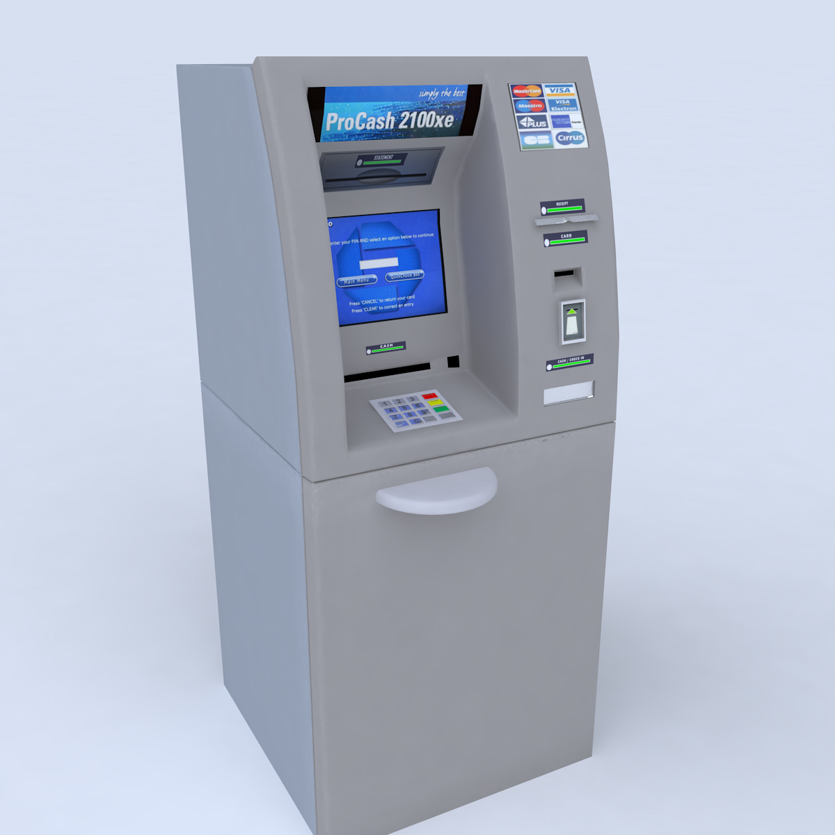 modelo 3d Cajero automático - cajero automático PC2100 XE Wincor ...
