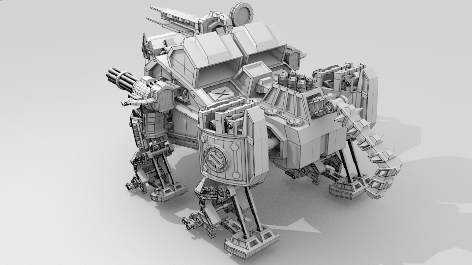 rhino robot fbx