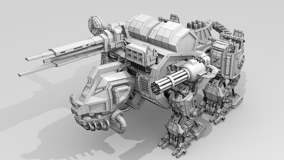 rhino robot fbx