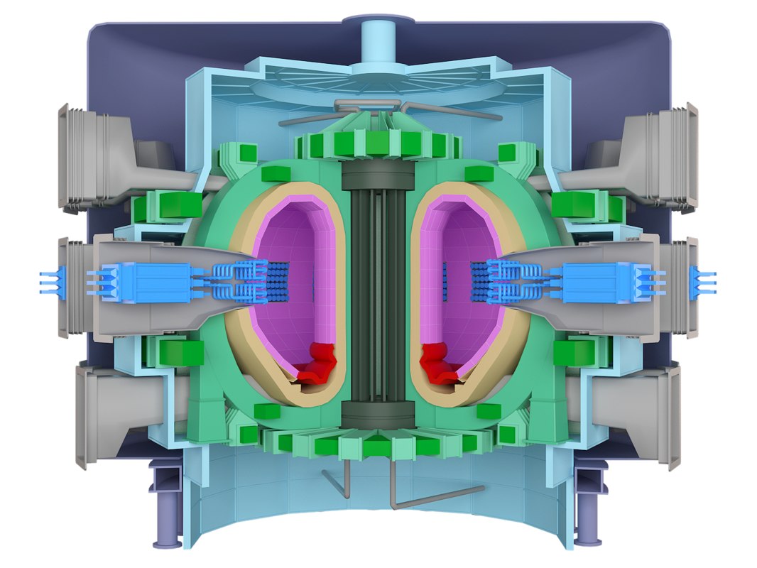 tokamak fusion reactor 3d model