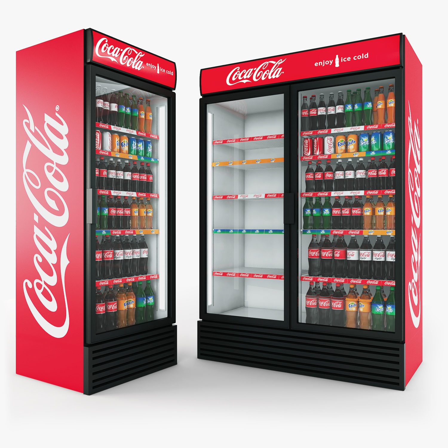 Coca cola Fridges 3d Model Coca cola Fridges 3d Model