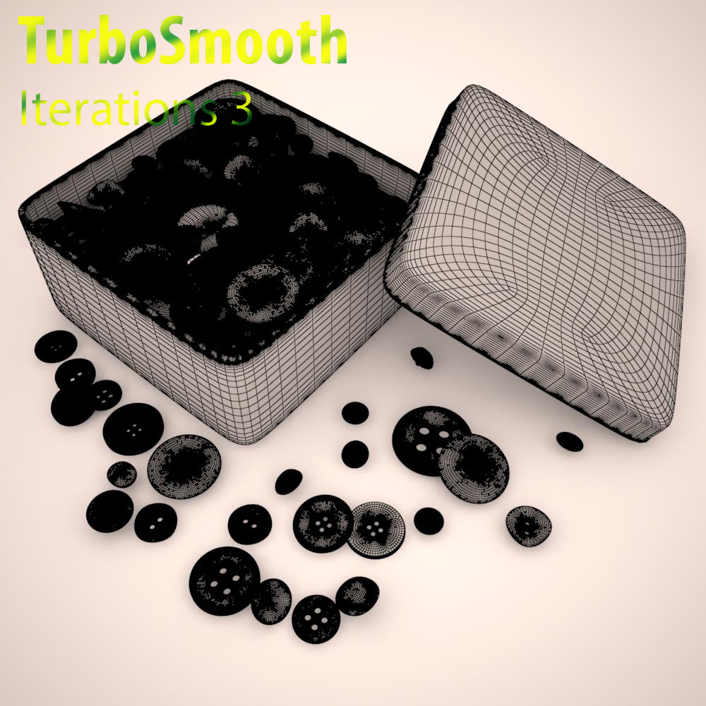 3d model box buttons