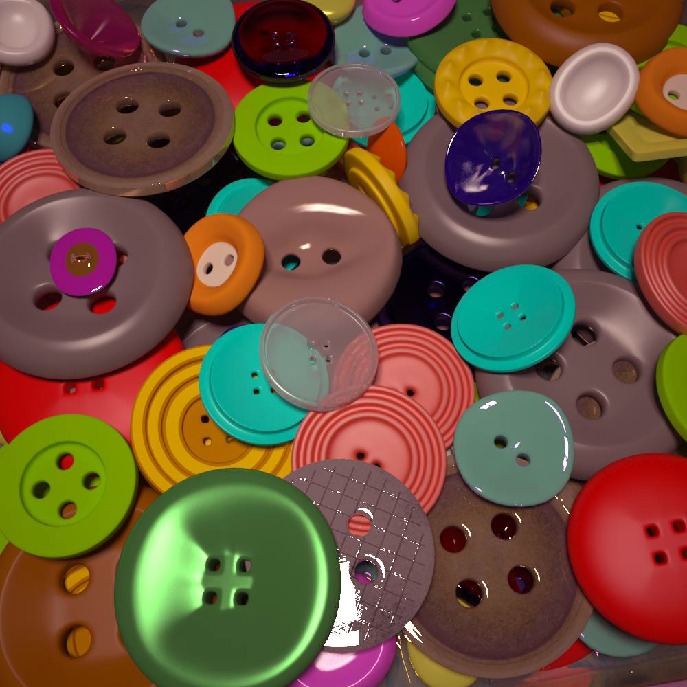 3d model box buttons