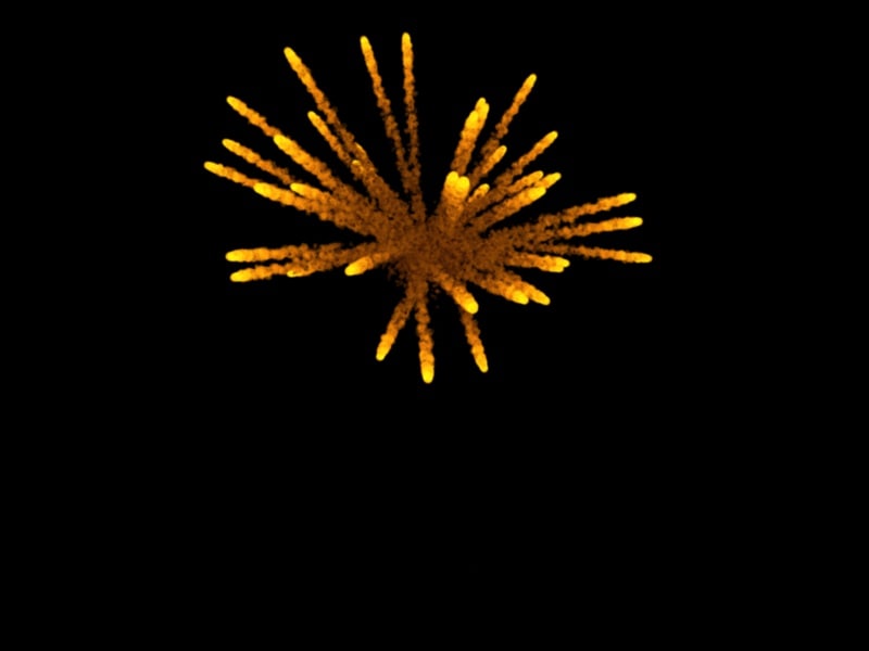 3d fireworks model
