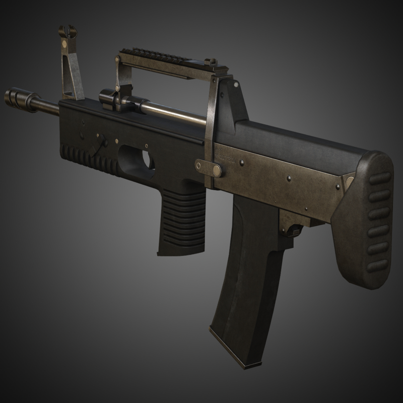 modèle 3D de Fusil d'assaut Bullpup A-91 - TurboSquid 885816