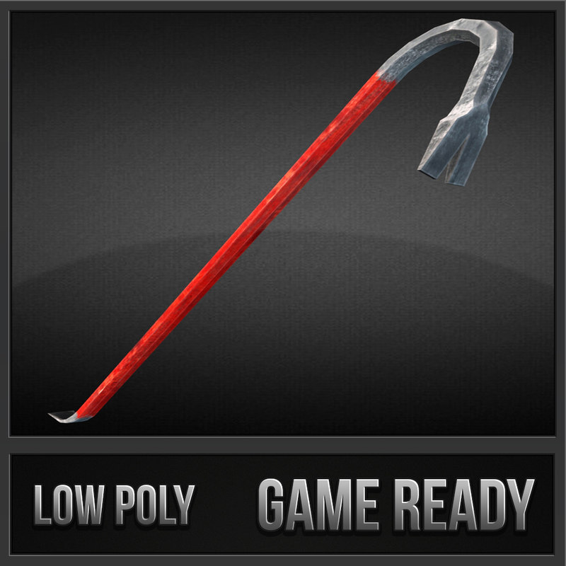 3dsmax crowbar tool weapon