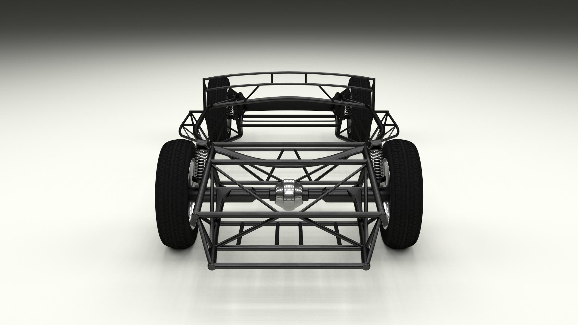 3d mercedes 300sl chassis