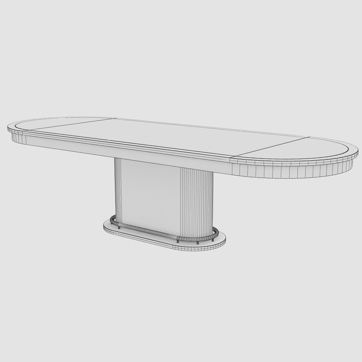3d mahogany dining table model