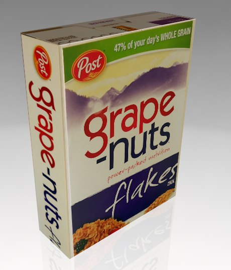 grape nuts cereal box 3ds