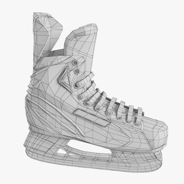 3d ice hockey skates bauer model