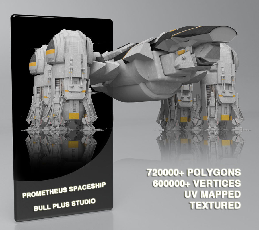 3d max prometheus spaceship