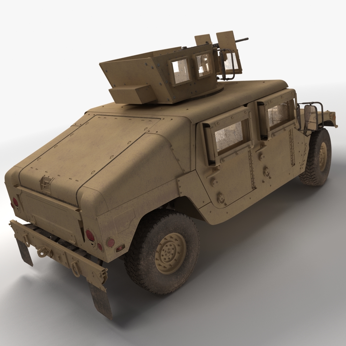 3ds realistic hmmwv military humvee